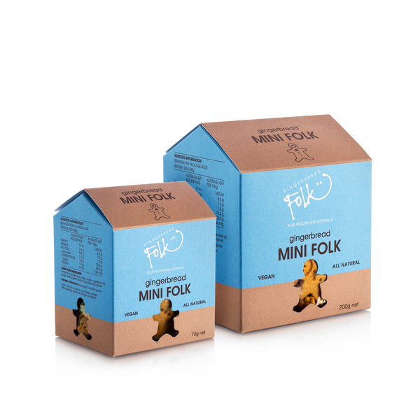 Mini Folk 200g | Gingerbread Men Cookies - Gingerbread Folk