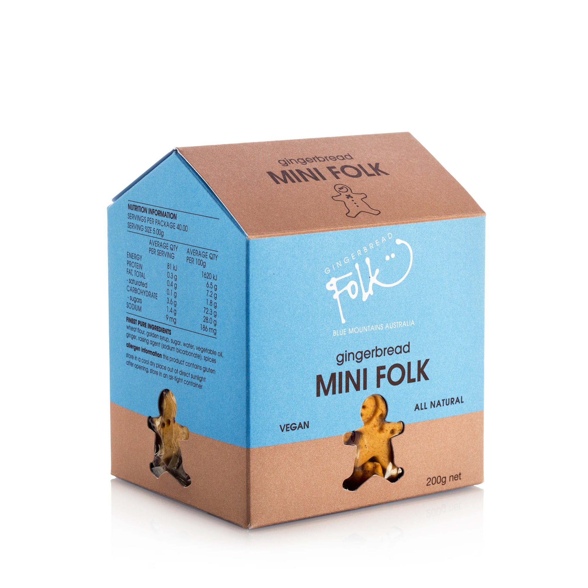 Mini Folk 200g | Gingerbread Men Cookies - Gingerbread Folk